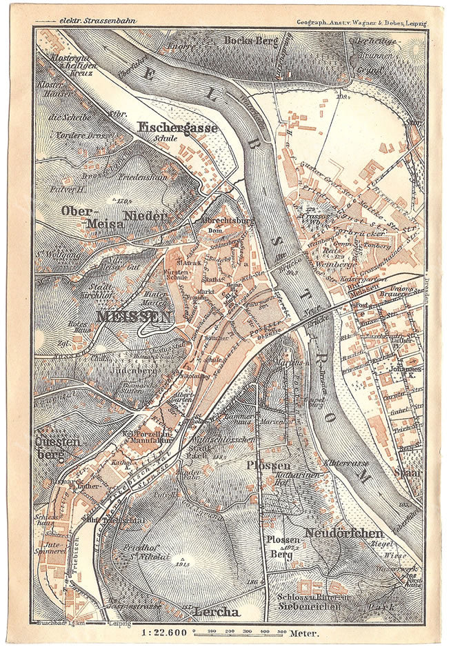 Meissen, Germany 1913 – WardMaps LLC