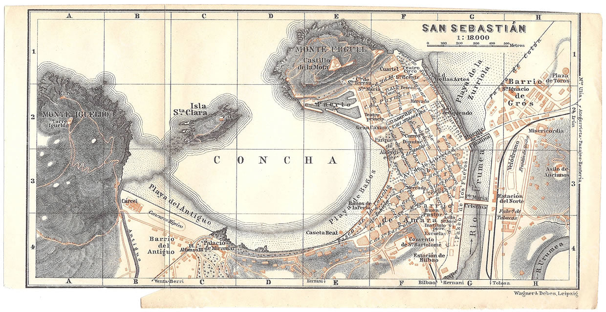 San Sebastian, Spain 1908 – WardMaps LLC