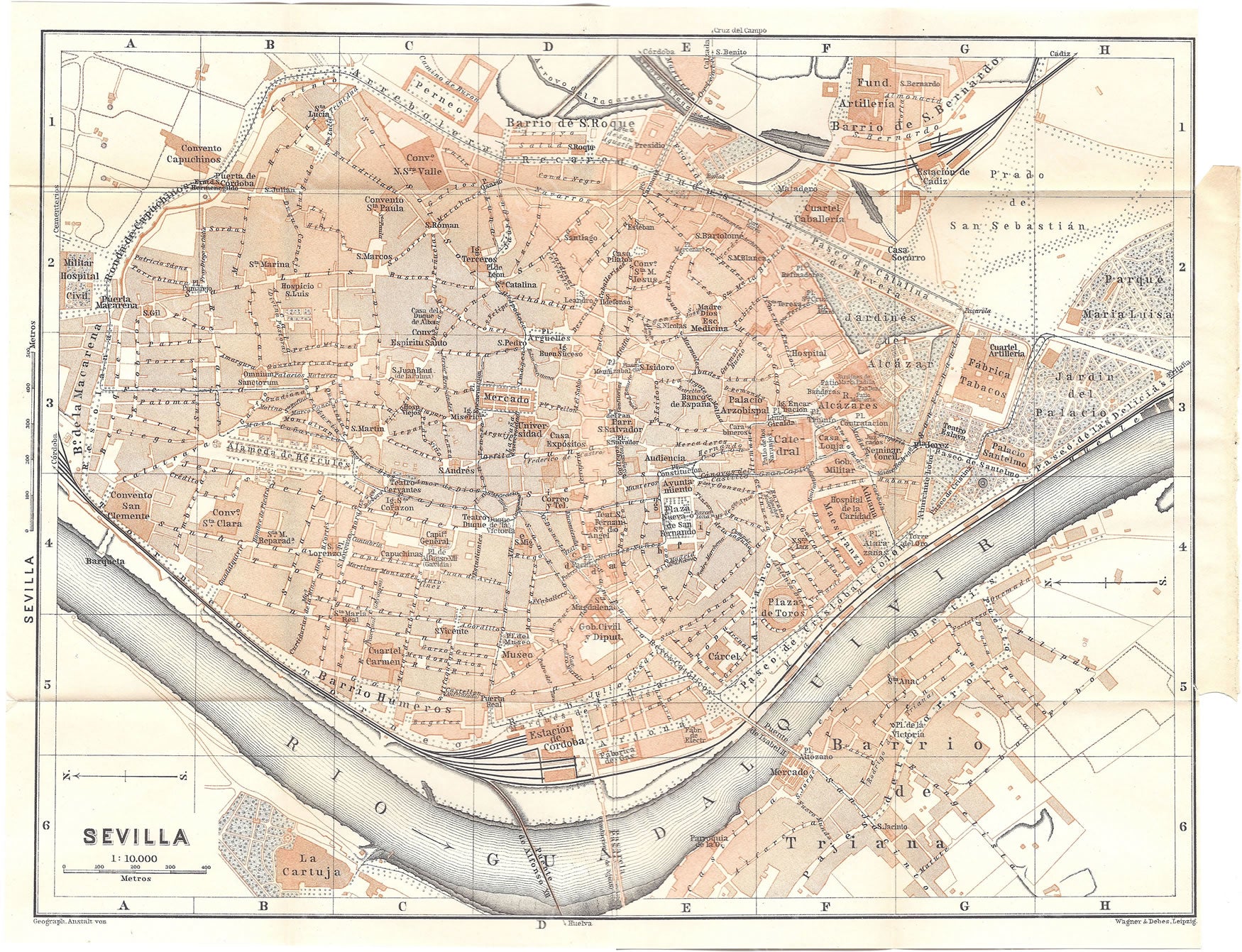 Seville, Spain 1908 – WardMaps LLC