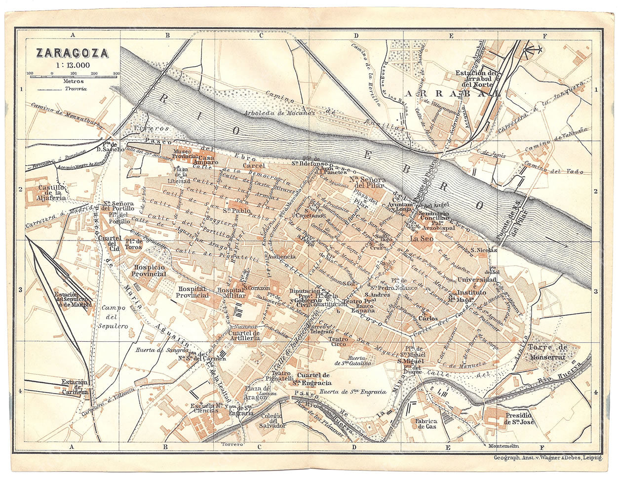 Zaragoza, Spain 1908 – WardMaps LLC