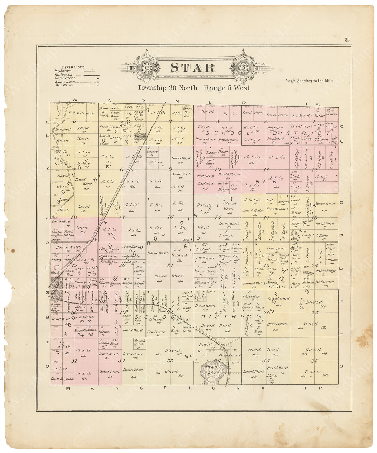 Star, Michigan 1897 – WardMaps LLC