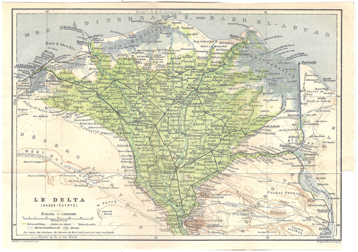 Nile River Delta, Egypt 1914 – WardMaps LLC