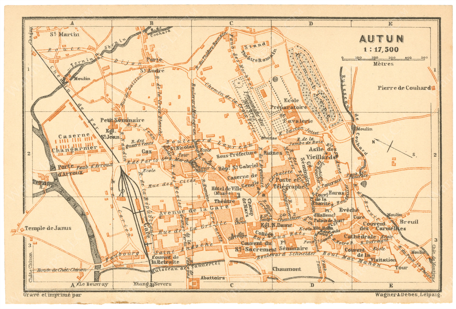 Autun, France 1909 – WardMaps LLC