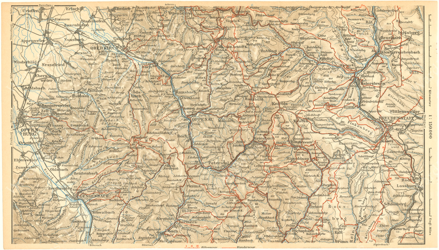 Baden-Wurttemberg (Oberkirch - Oppenau - Freudenstadt), Germany 1929 ...