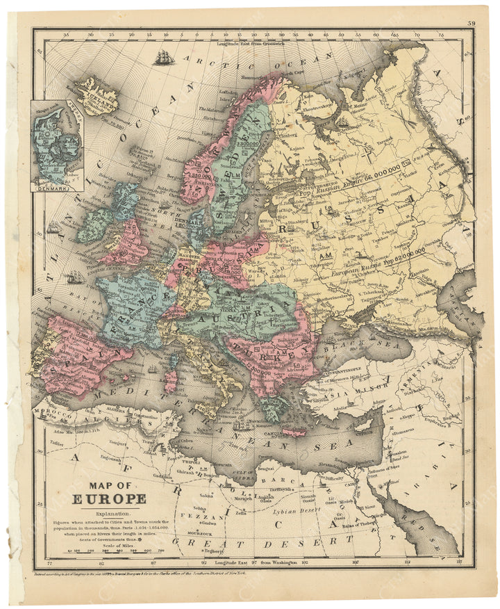 Europe 1853 – WardMaps LLC
