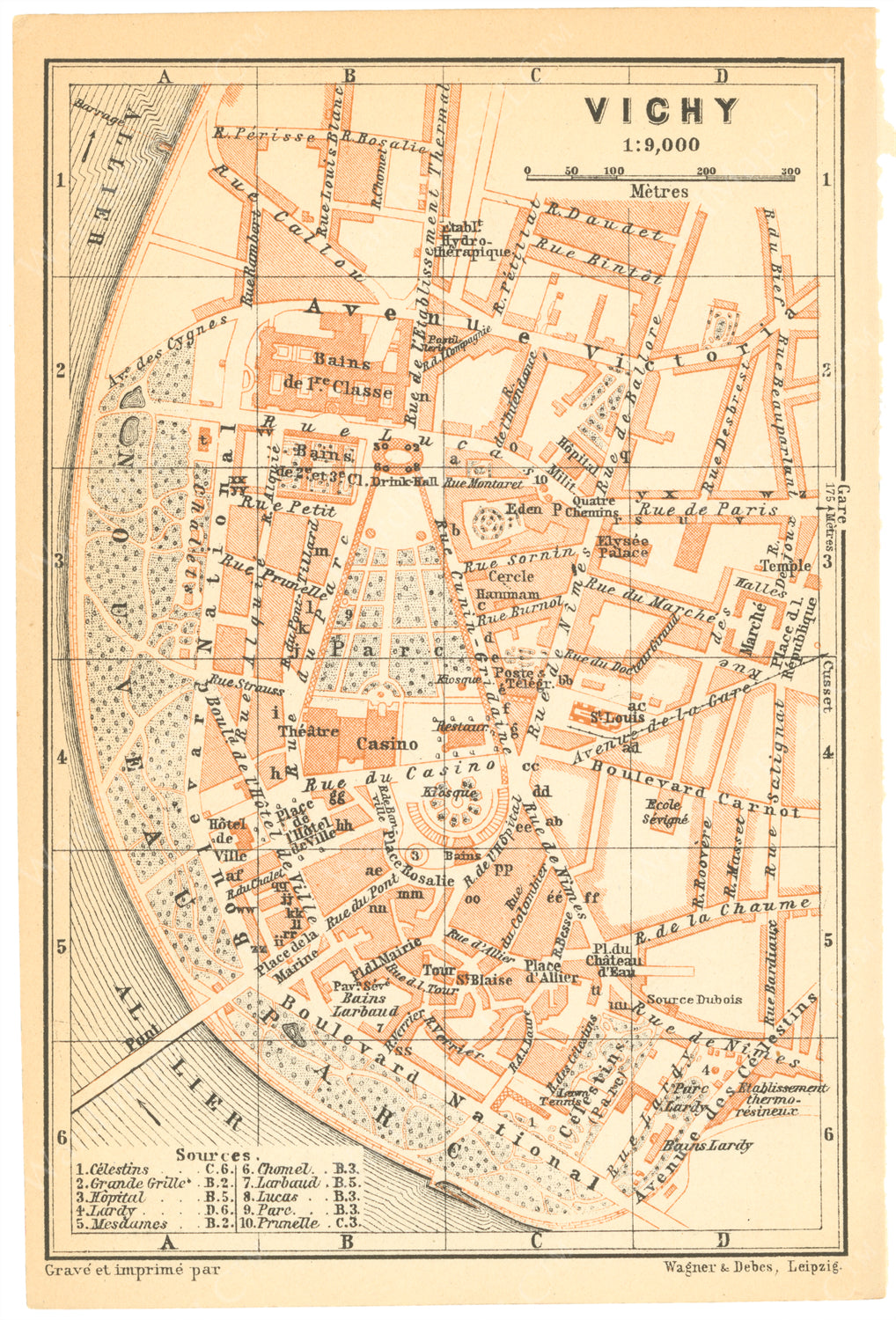 Vichy, France 1907 – WardMaps LLC