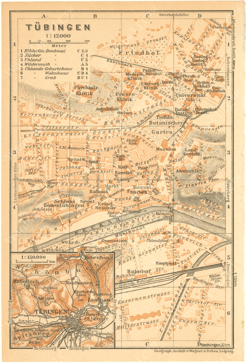 Tubingen, Germany 1929 – WardMaps LLC