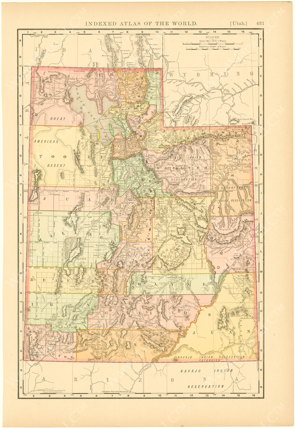Utah 1894 – WardMaps LLC