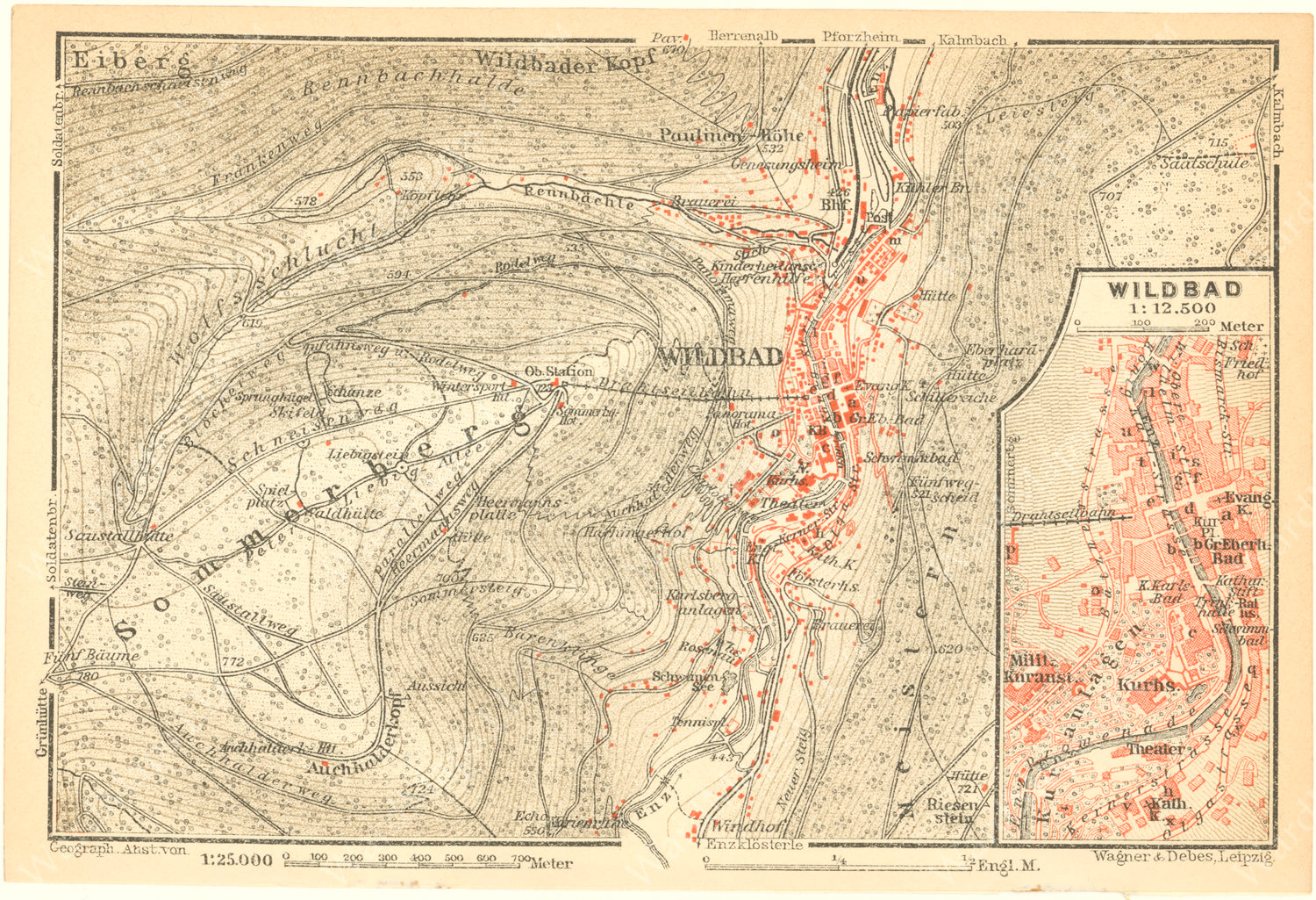 Bad Wildbad, Germany 1929 – WardMaps LLC