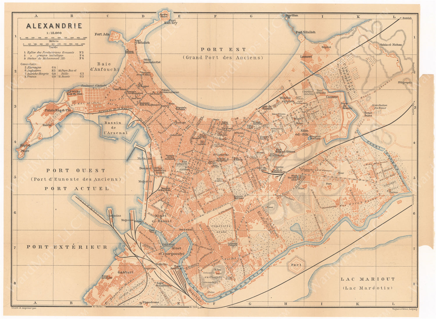 Alexandria, Egypt 1908 – WardMaps LLC