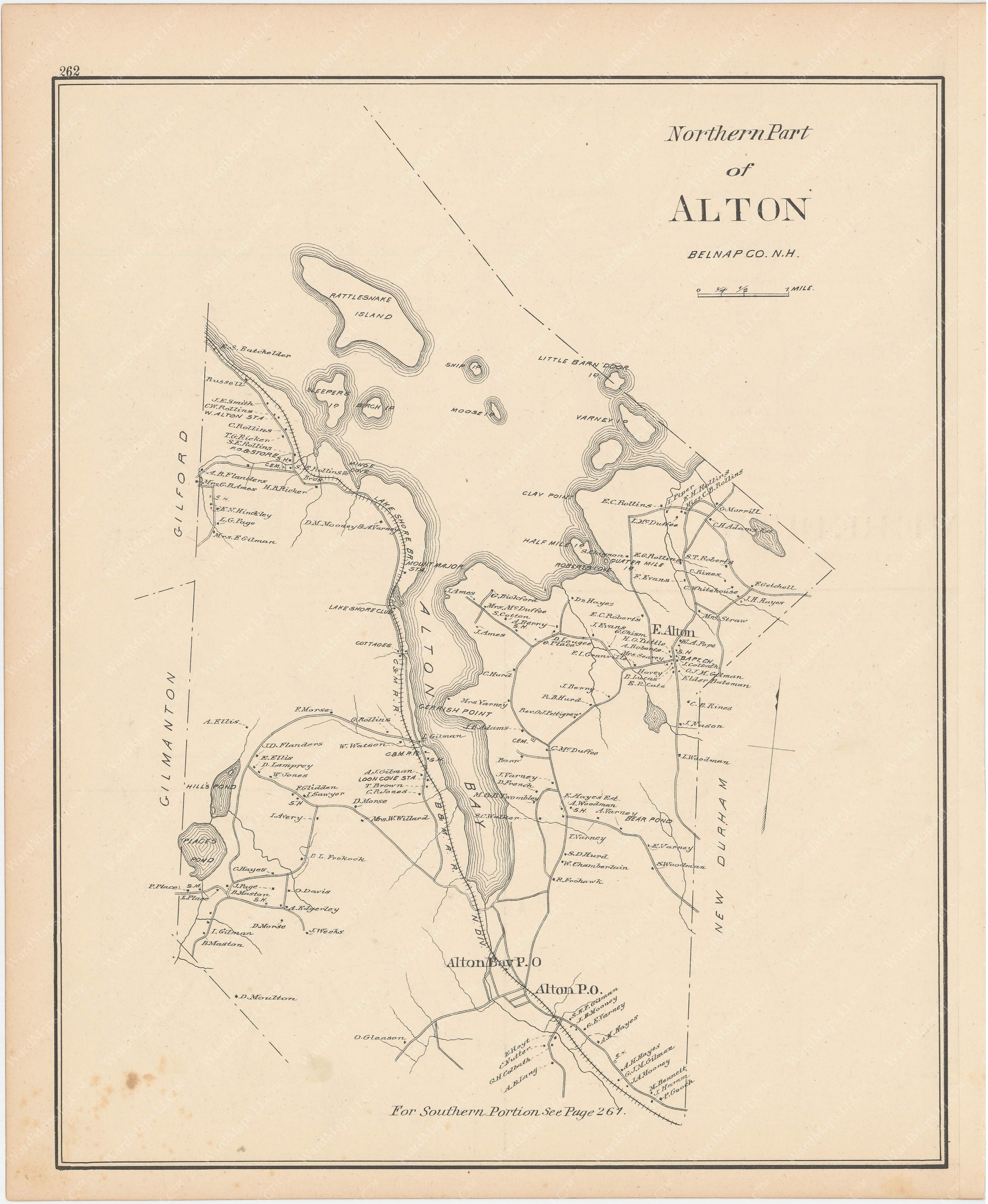 Alton, New Hampshire 1892 – WardMaps LLC