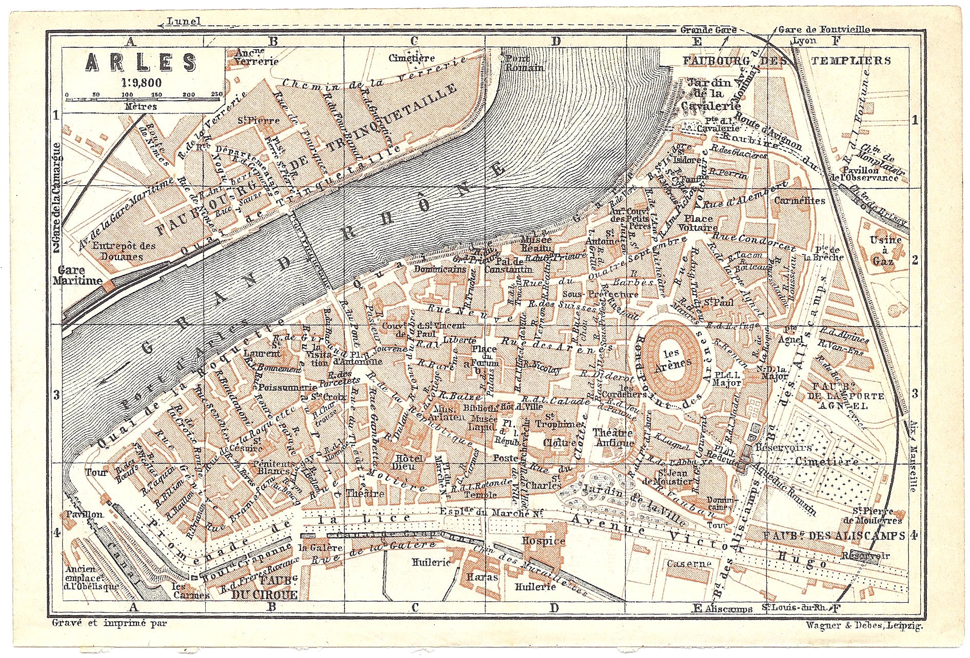 Arles, France 1910 – WardMaps LLC