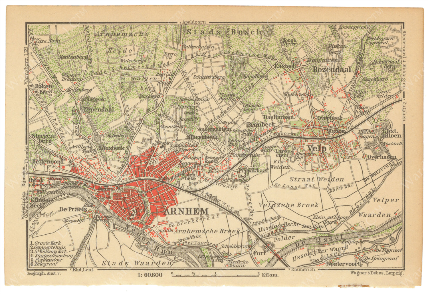 Arnhem, Netherlands 1914 – WardMaps LLC