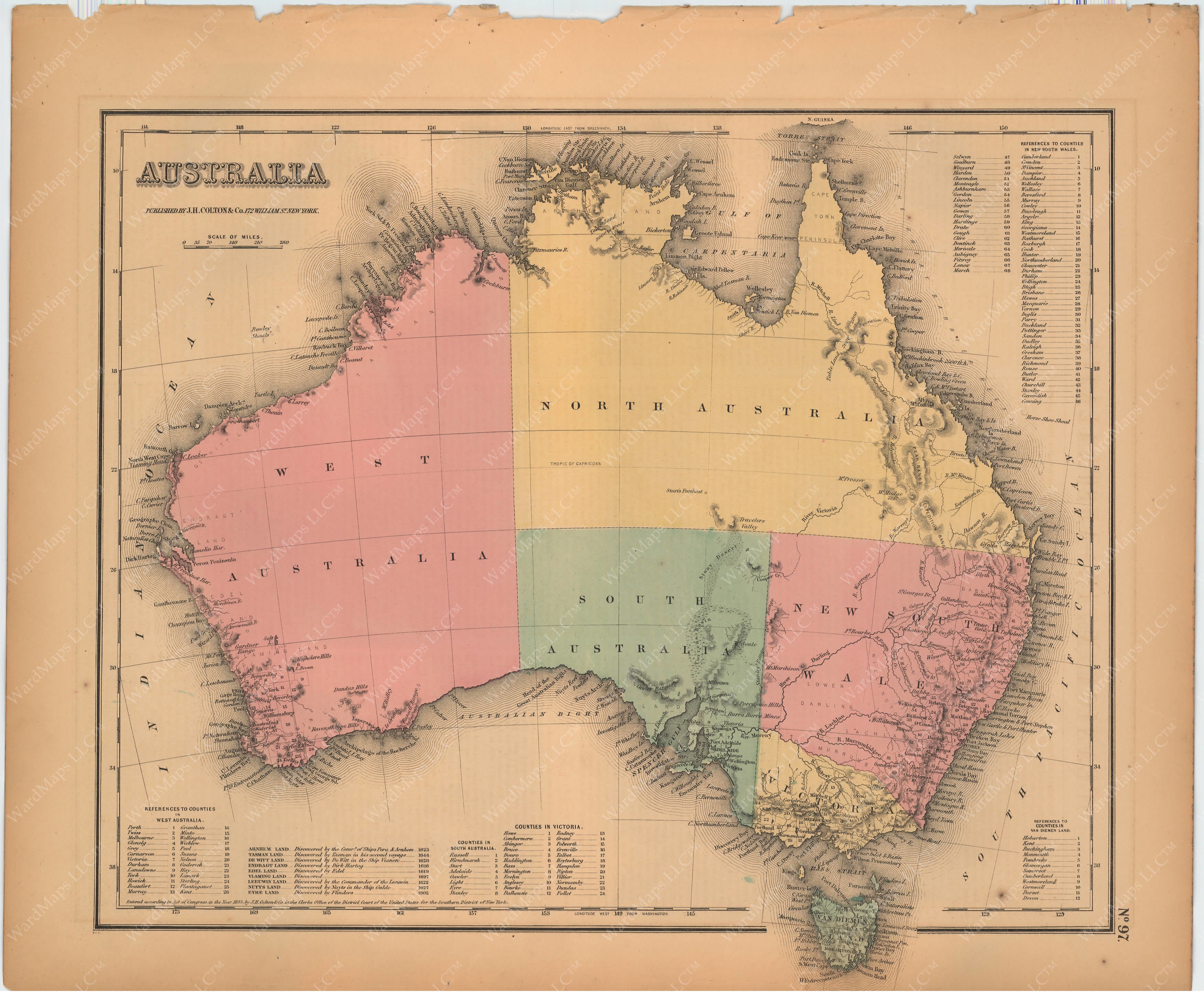 Australia 1857 – WardMaps LLC