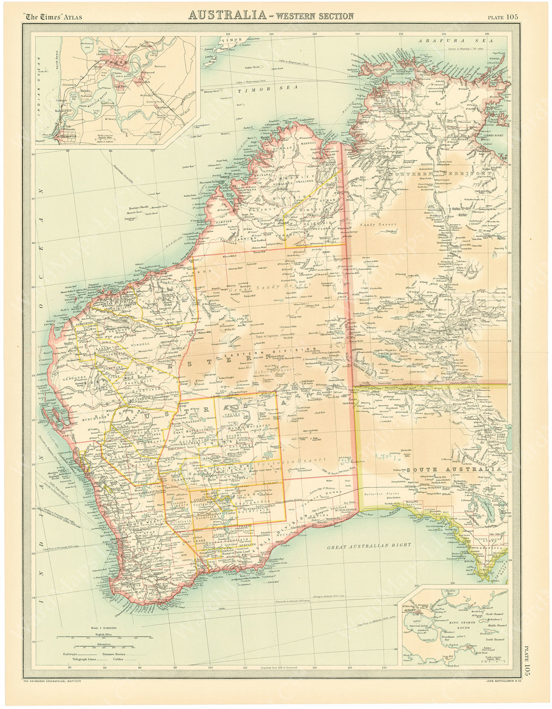 Australia 1922: Western Part – WardMaps LLC
