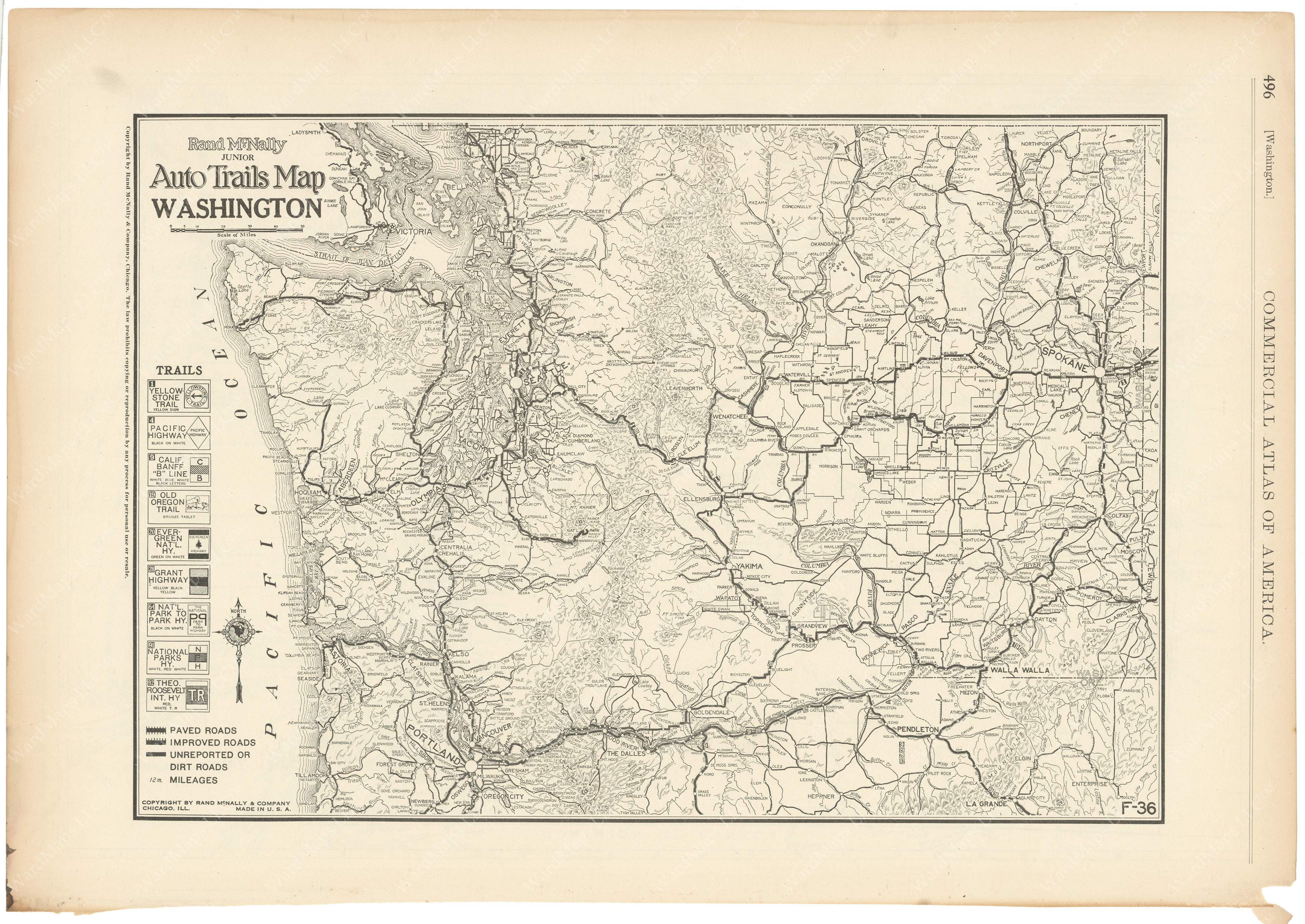 Washington 1925: Auto Trails – WardMaps LLC