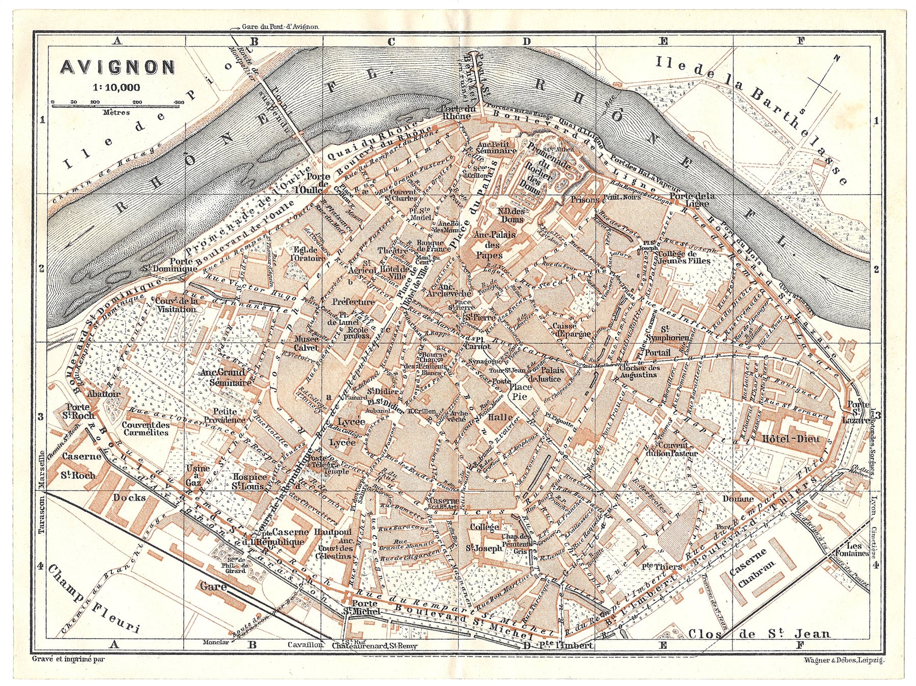 Avignon, France 1910 – WardMaps LLC
