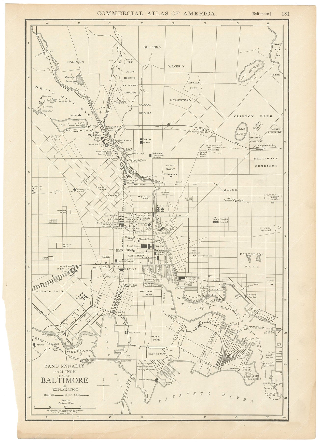 Baltimore, Maryland 1925 – WardMaps LLC