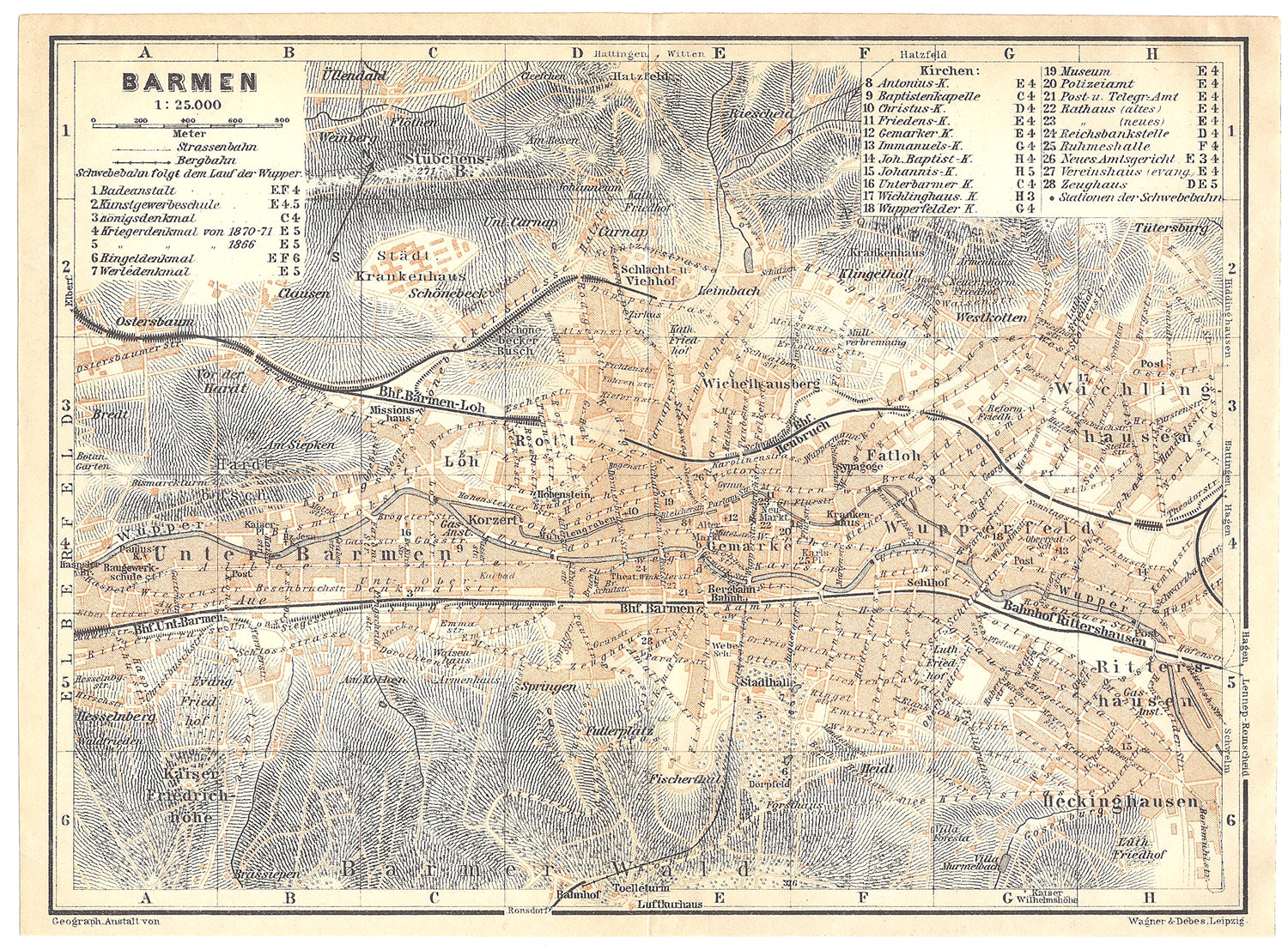 Barmen, Germany 1911 – WardMaps LLC