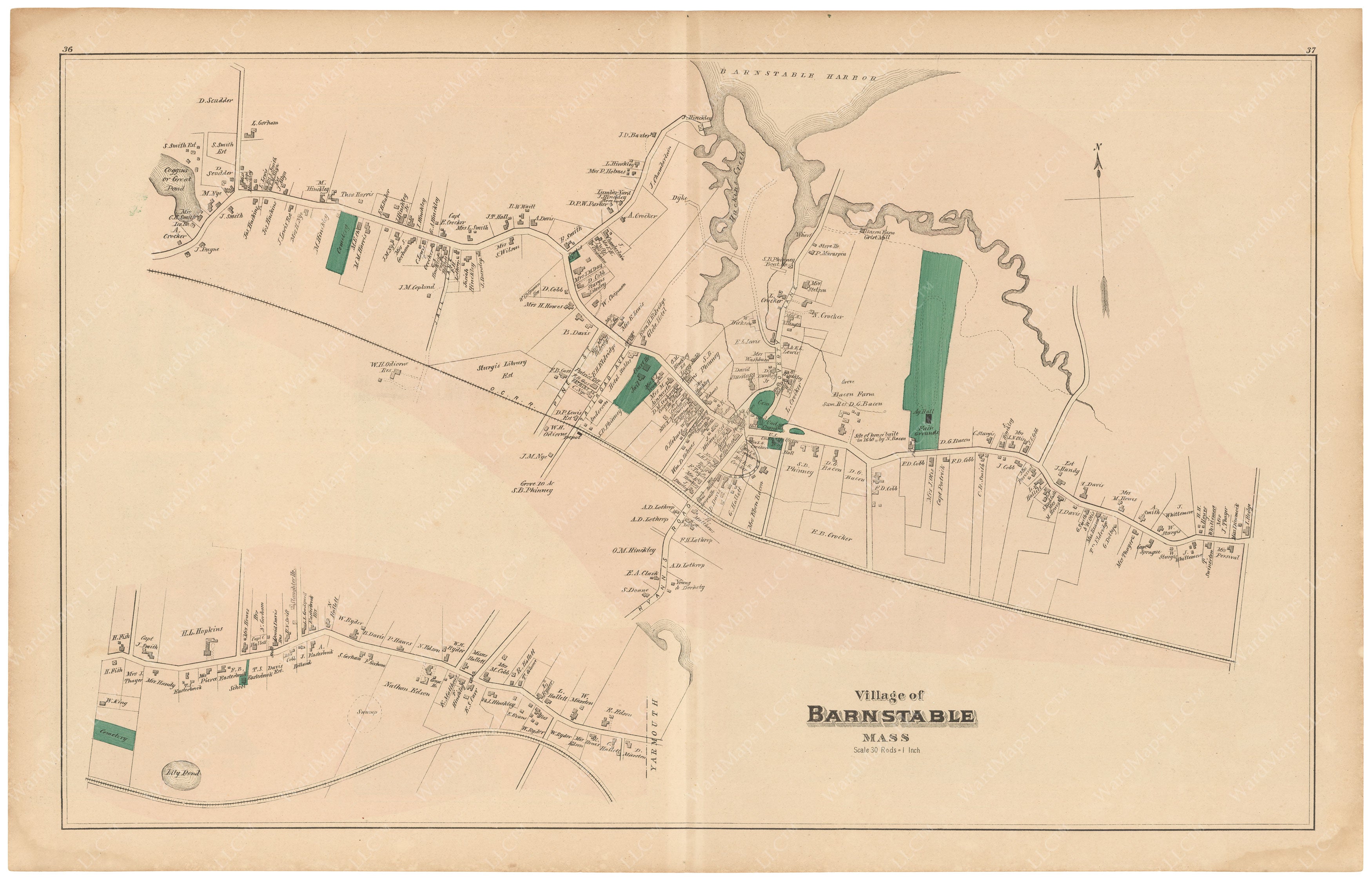 Barnstable, Massachusetts 1880 – WardMaps LLC