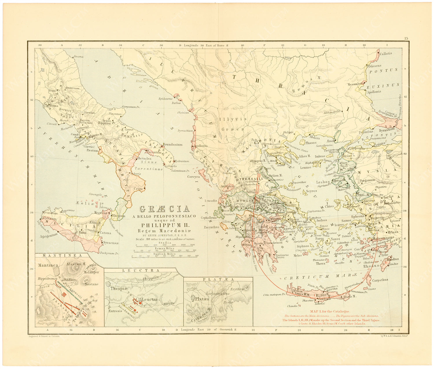 Classical Map c.1897: Ancient Greece – WardMaps LLC