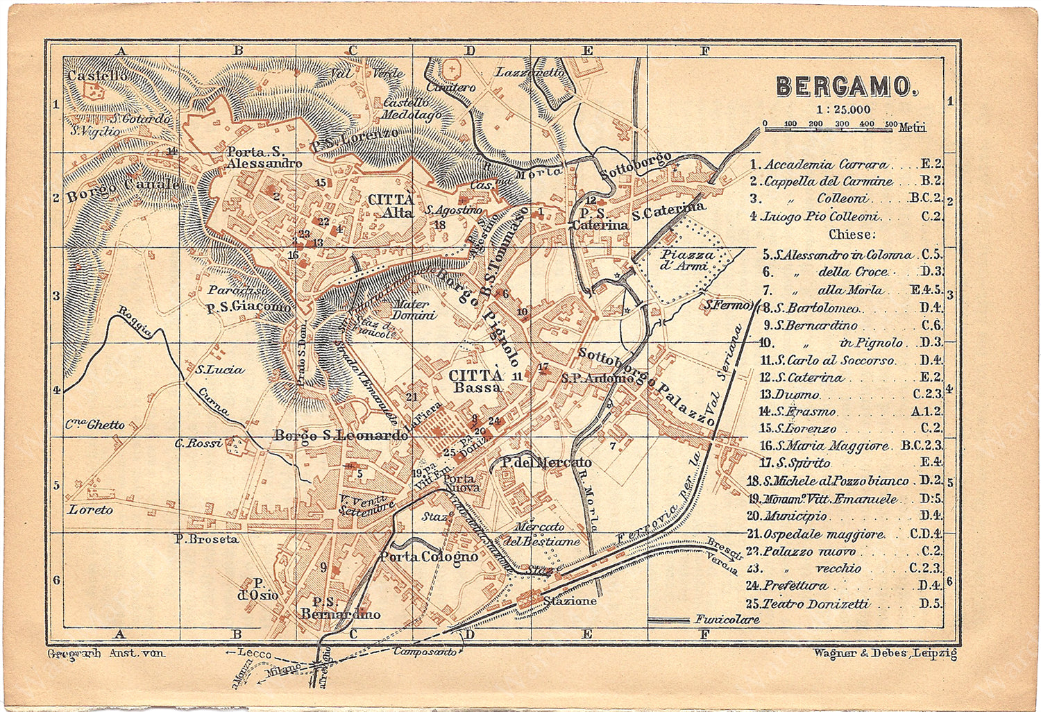 Bergamo, Italy 1899 – WardMaps LLC