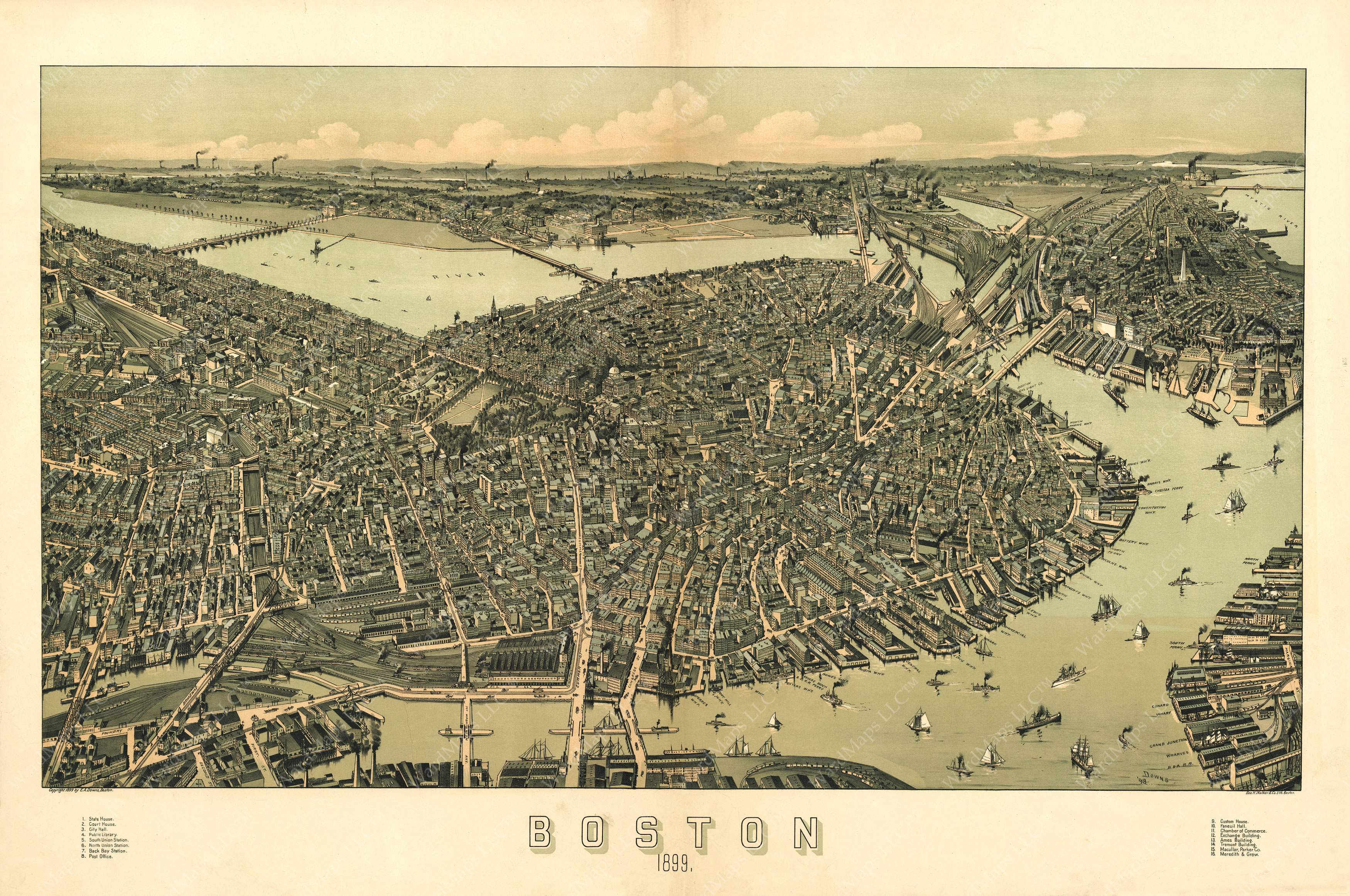 Boston, Massachusetts 1899 – WardMaps LLC