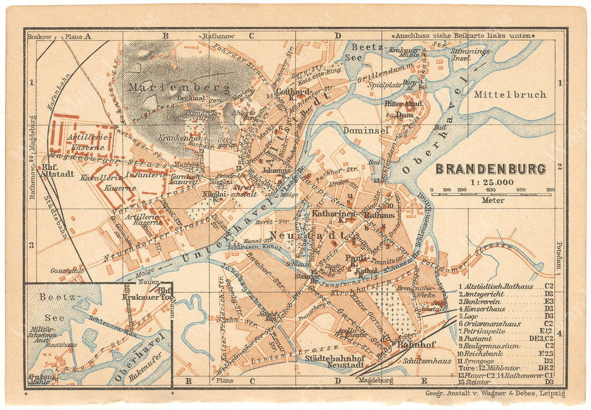 Brandenburg, Germany 1923 – WardMaps LLC