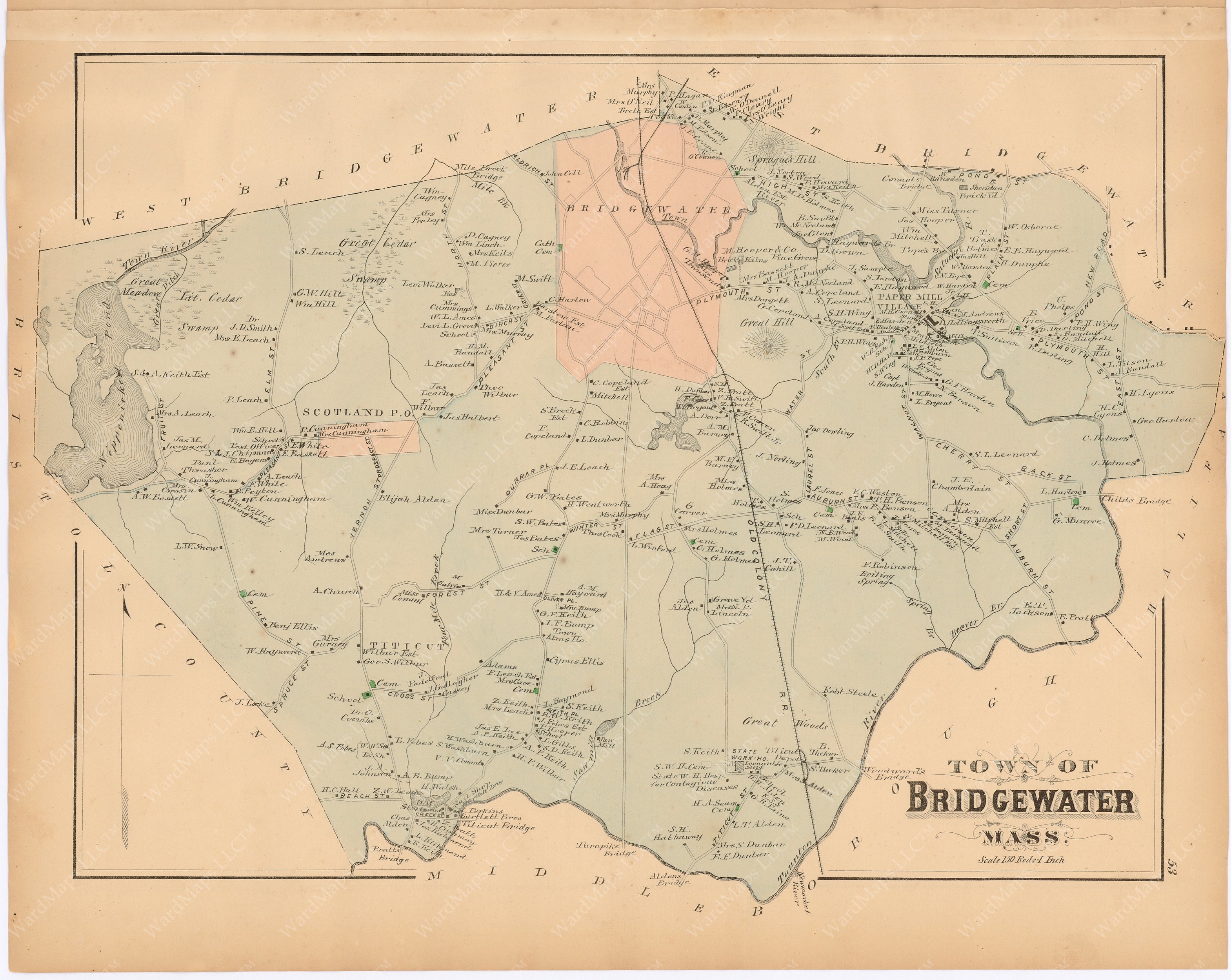 Map Of Bridgewater Mass Driving Directions To Bridgewater, MA, US