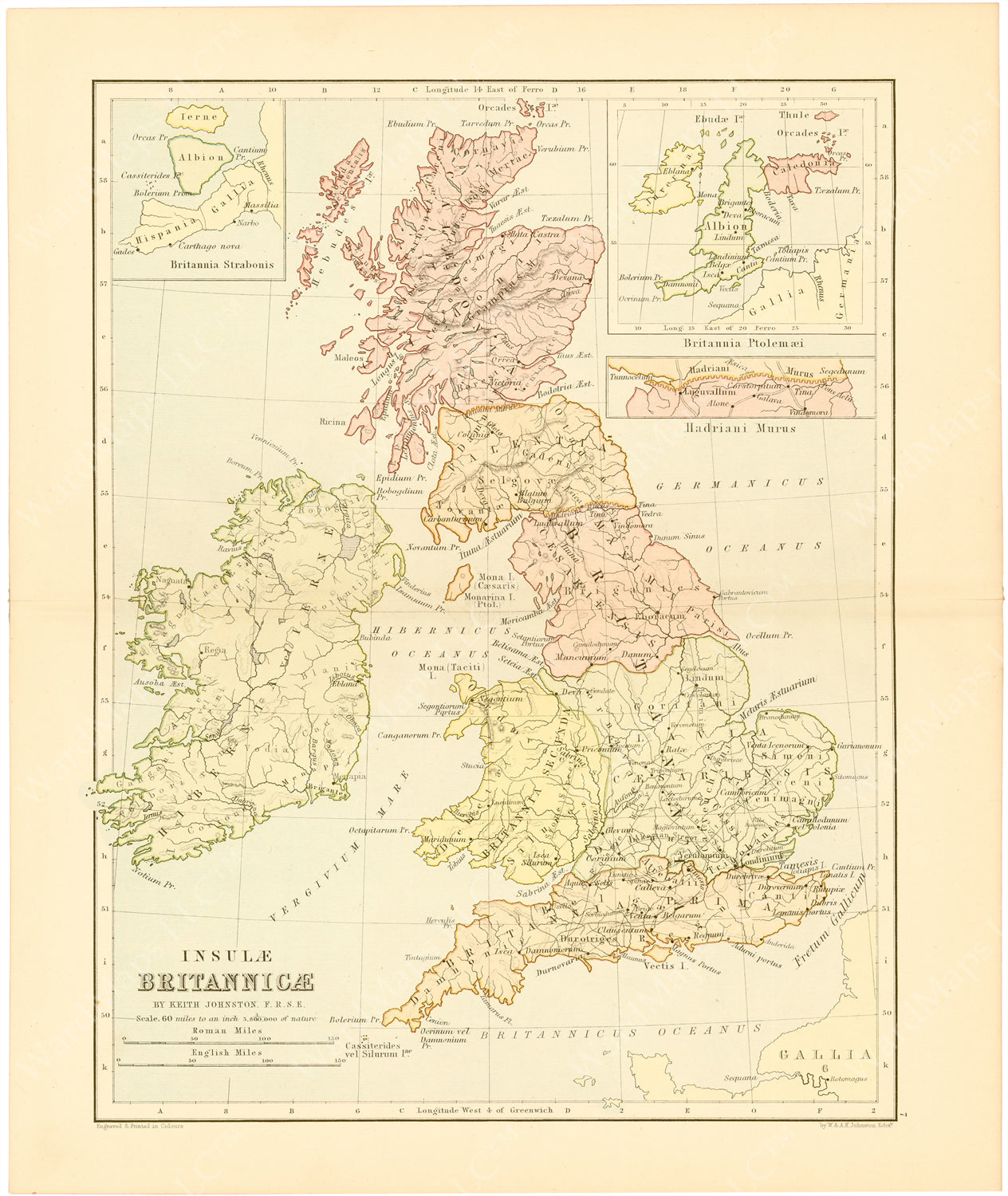 Classical Map c.1897: Ancient British Isles – WardMaps LLC