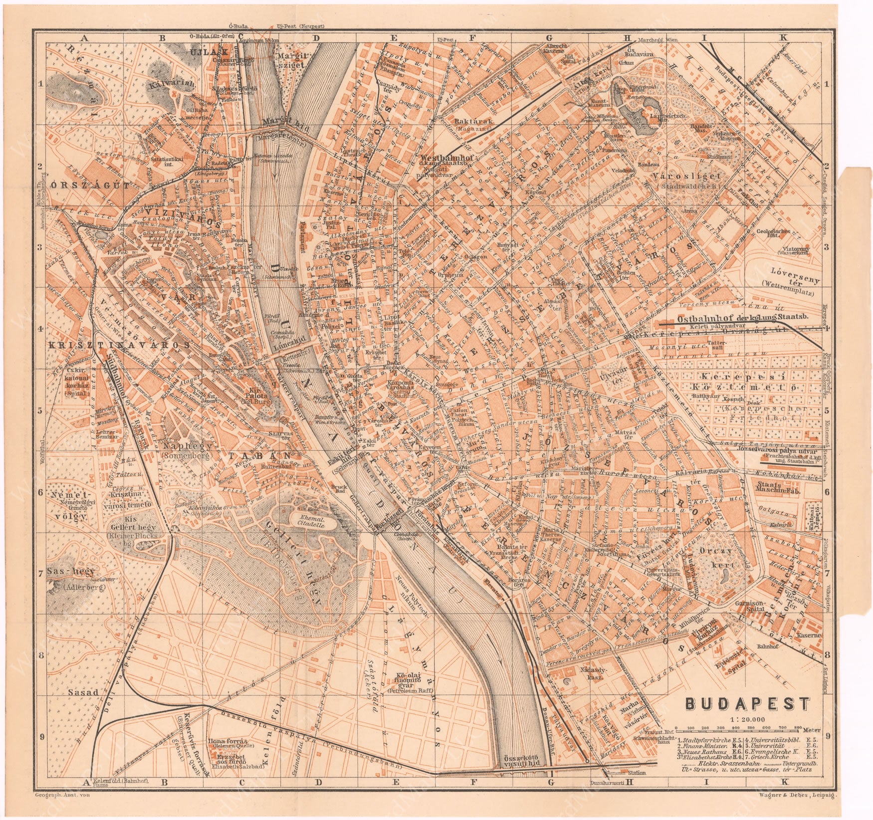 Budapest, Hungary 1905 – WardMaps LLC