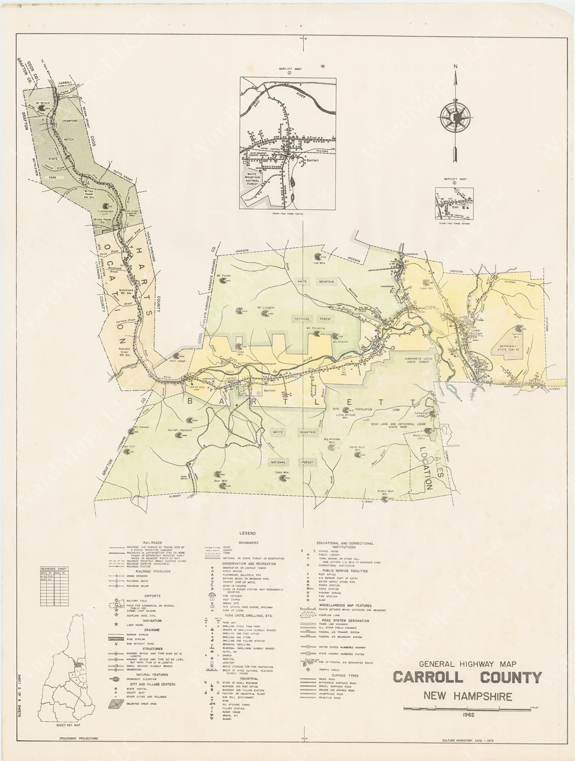 Carroll County, New Hampshire 1962: 02 of 08 – WardMaps LLC