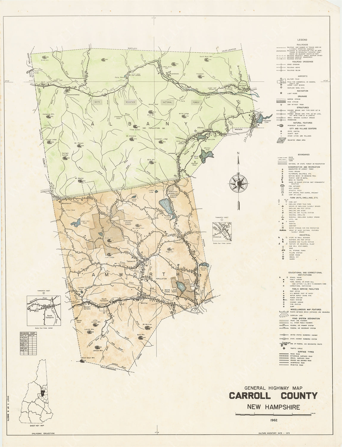 Carroll County, New Hampshire 1962: 03 of 8 – WardMaps LLC
