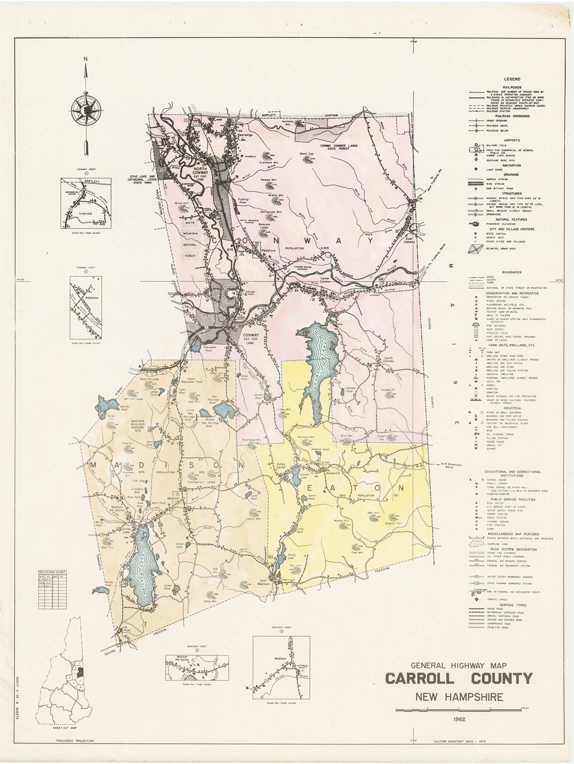 Carroll County, New Hampshire 1962: 04 of 8 – WardMaps LLC