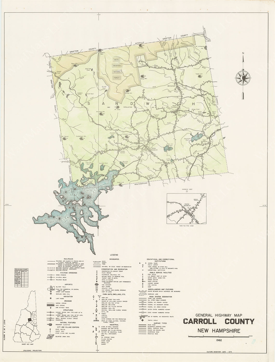 Carroll County, New Hampshire 1962: 05 of 08 – WardMaps LLC