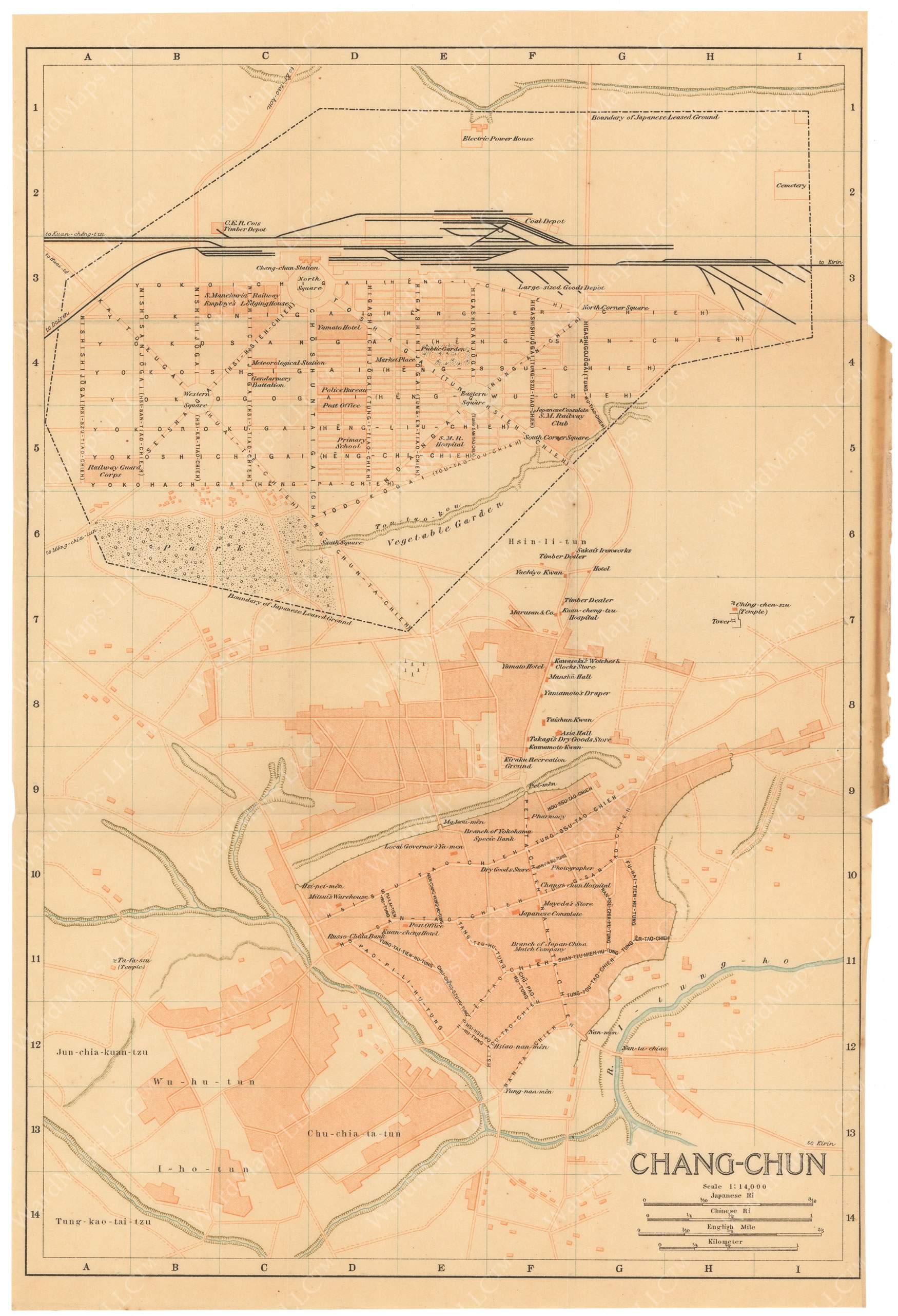 Changchun, China 1913 – WardMaps LLC