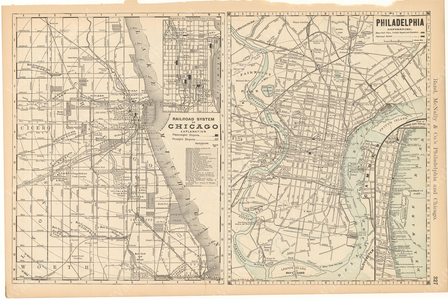 Chicago, Illinois and Philadelphia, Pennsylvania 1892 – WardMaps LLC