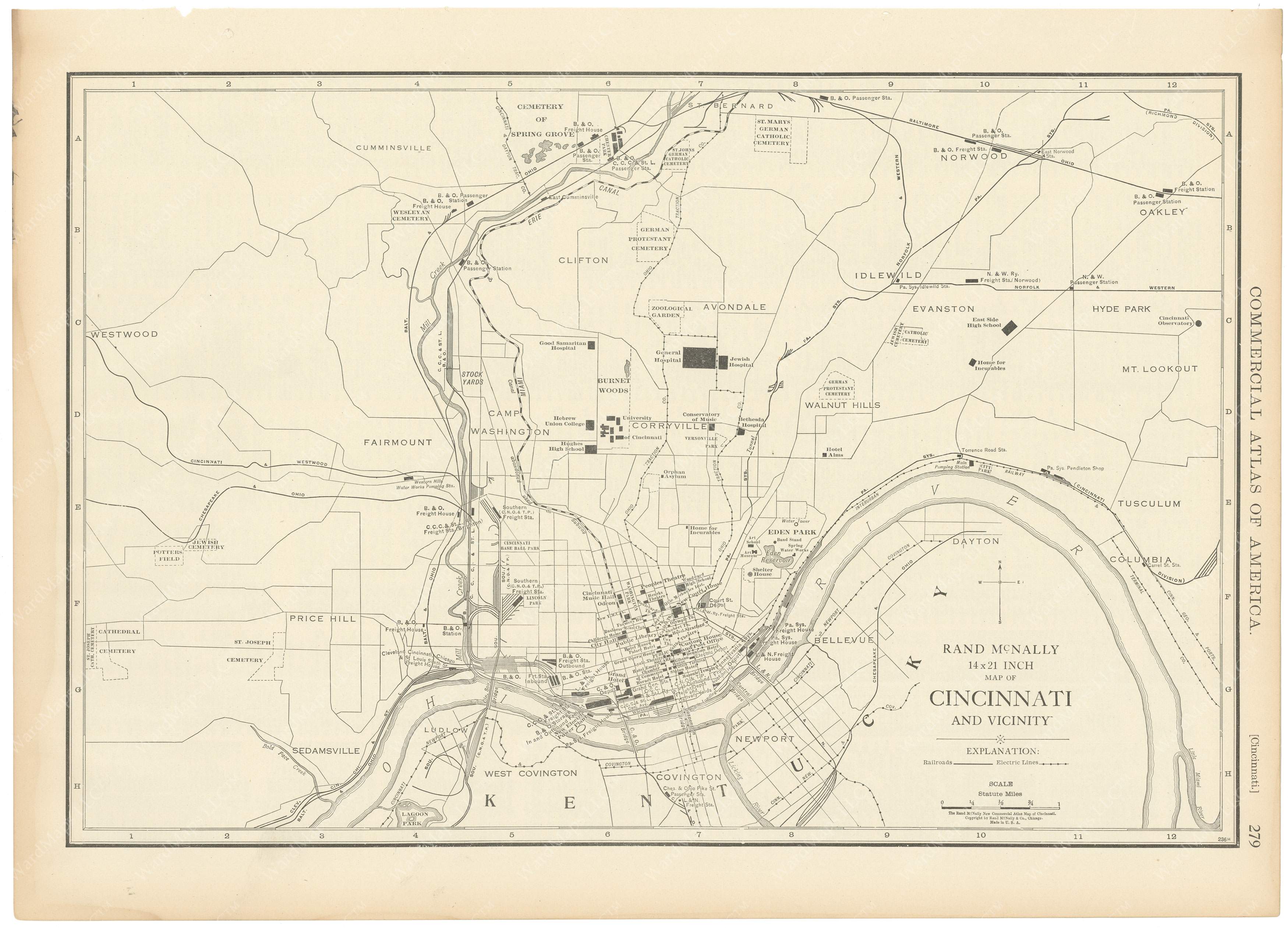 Cincinnati, Ohio 1925 – WardMaps LLC