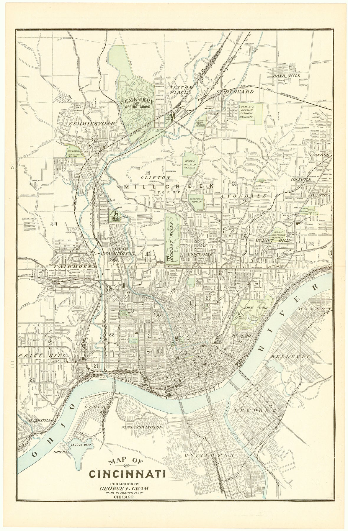 Cincinnati, Ohio 1905 – WardMaps LLC