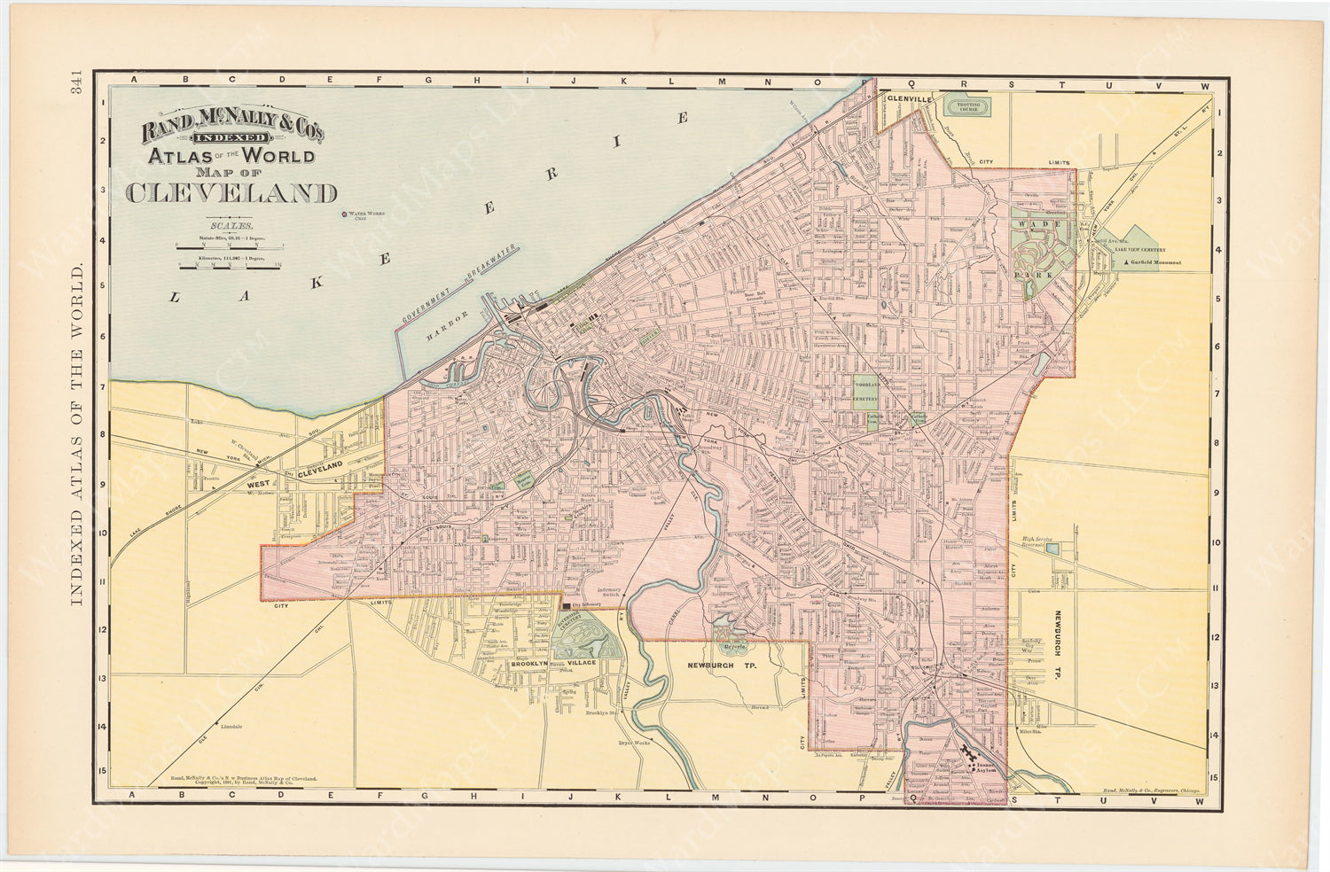 Cleveland, Ohio 1891 – WardMaps LLC