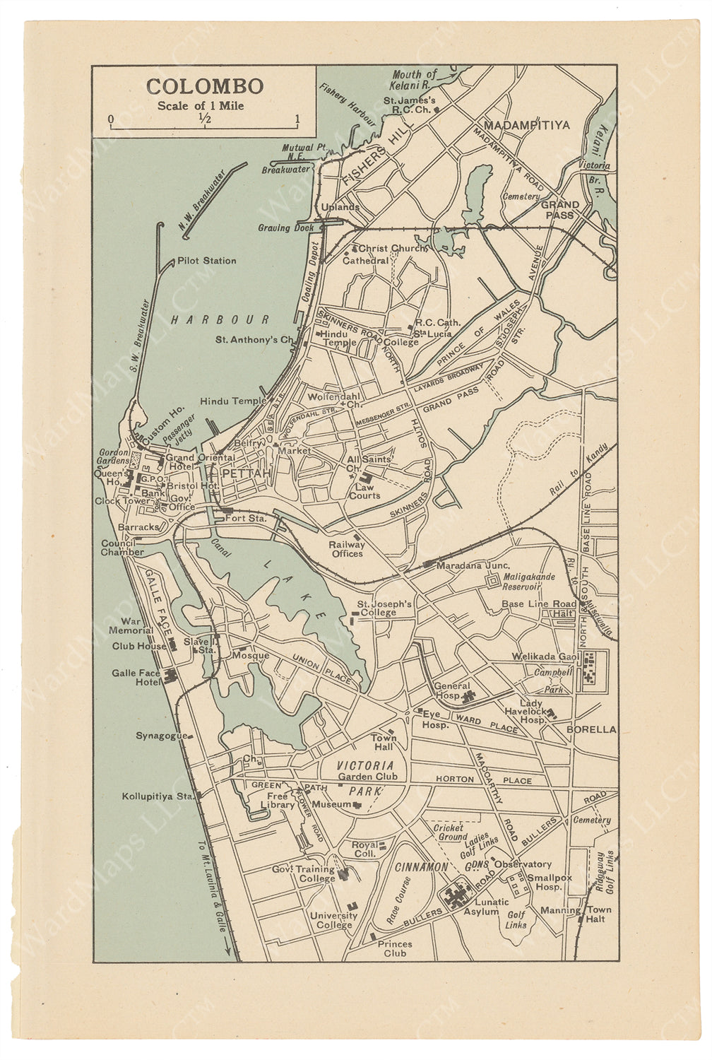 Colombo, Sri Lanka 1953 – WardMaps LLC
