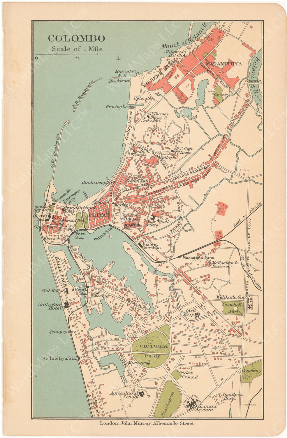 Colombo, Sri Lanka 1905 – WardMaps LLC