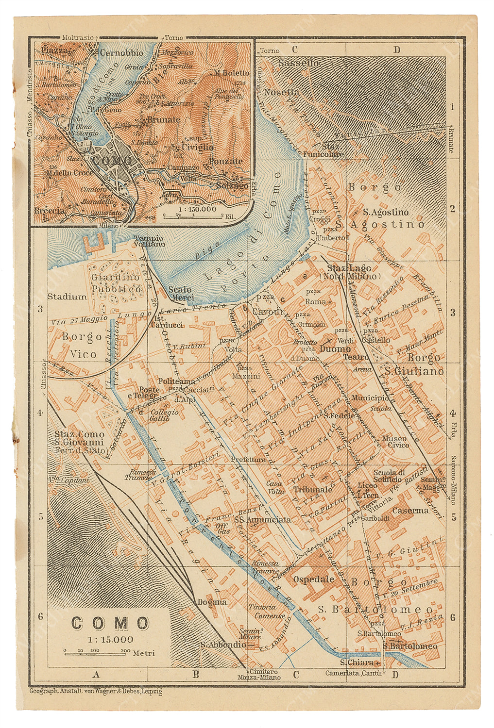 Como, Italy 1928 – WardMaps LLC