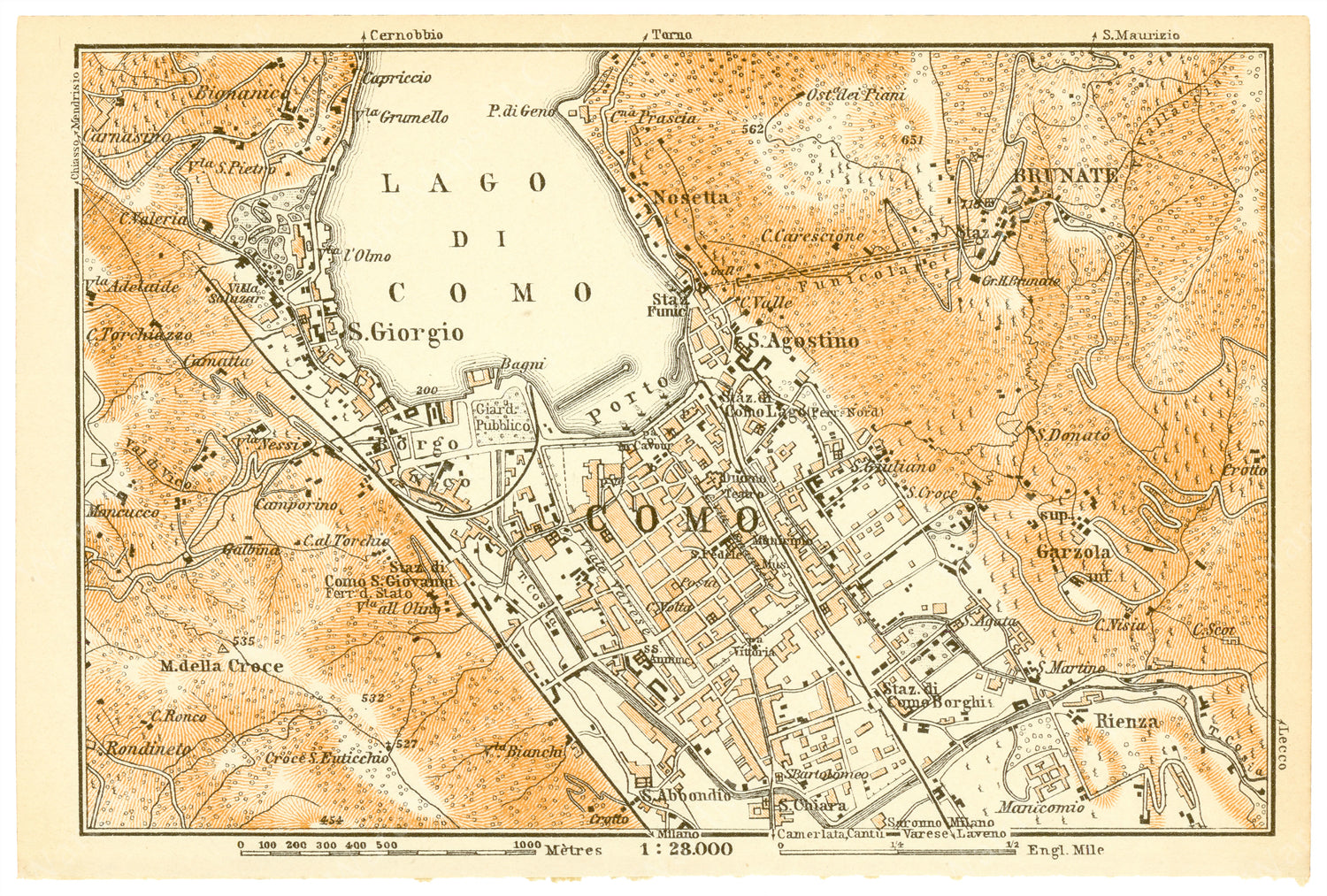 Como, Italy 1913 – WardMaps LLC