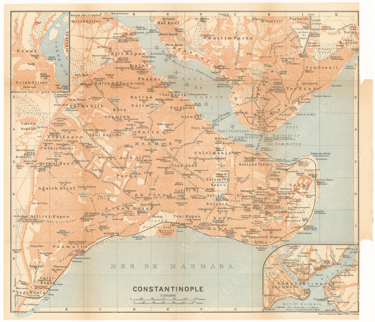 Constantinople (Istanbul), Turkey 1911 – WardMaps LLC