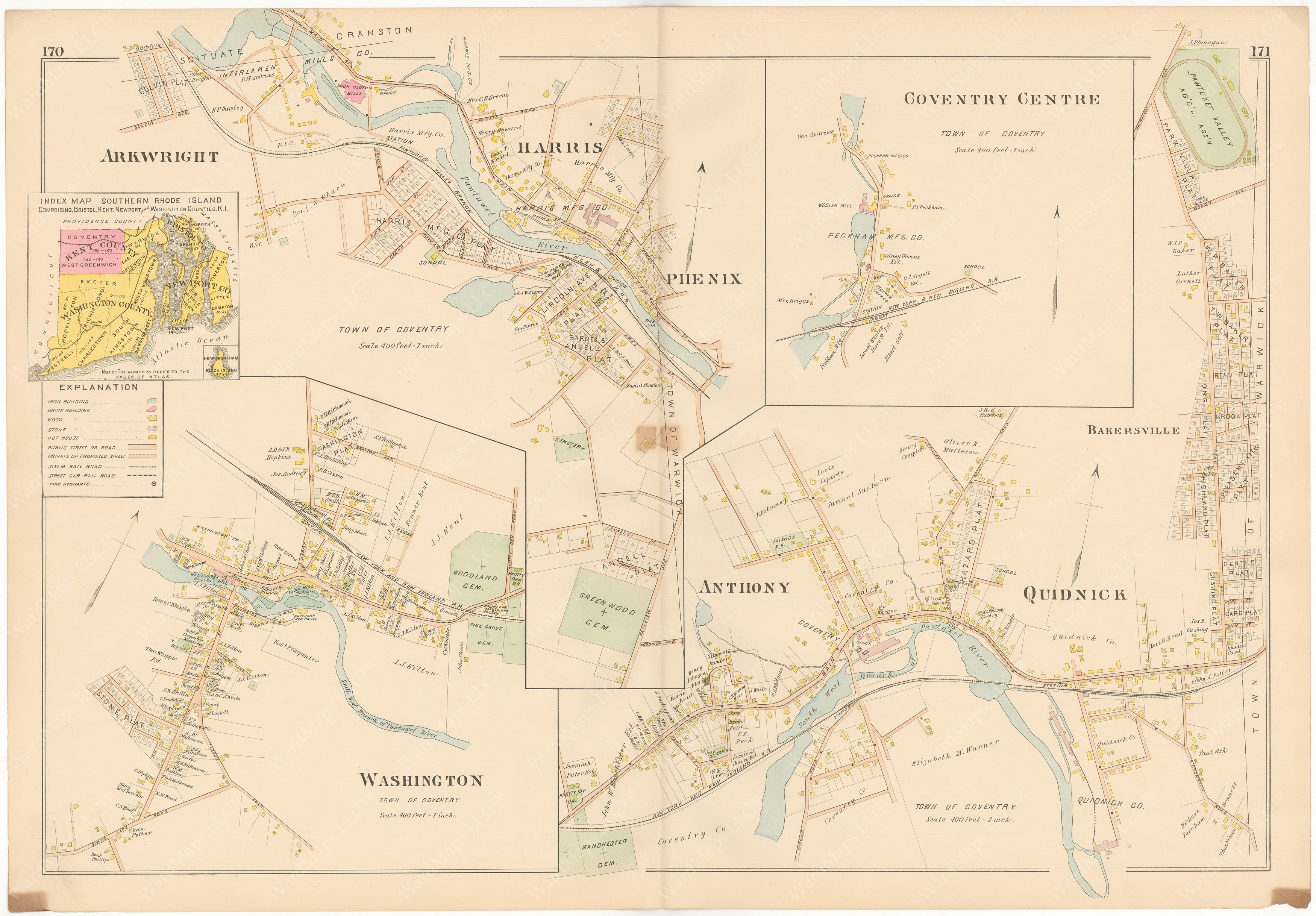 Coventry, Rhode Island 1895 – WardMaps LLC