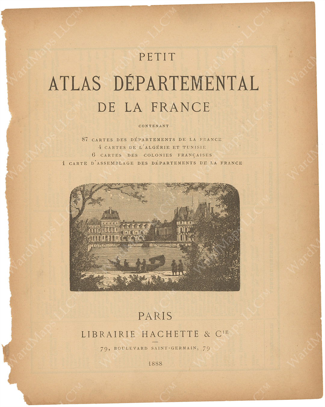France Departments 1888: Title Page – WardMaps LLC