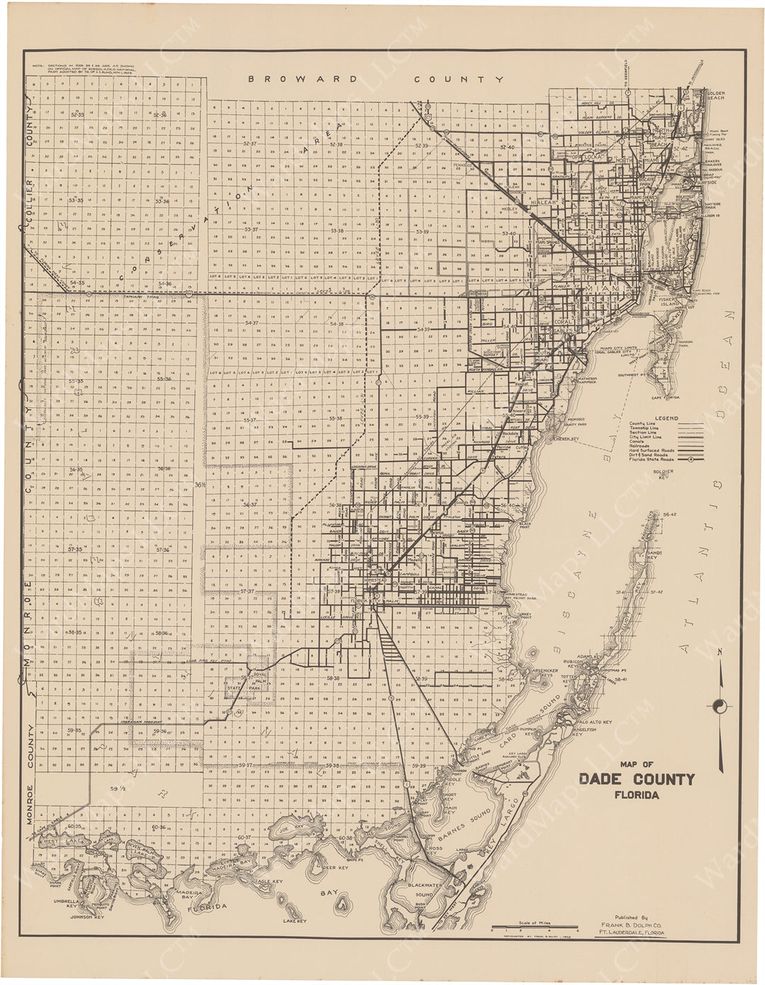 Dade County, Florida 1952 – WardMaps LLC