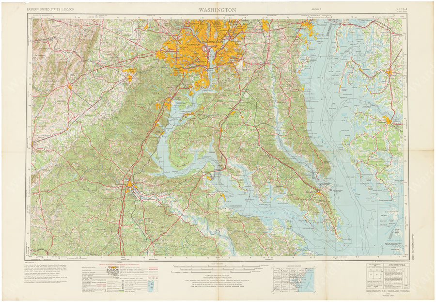 Washington, D.C. Topographic Maps – WardMaps LLC
