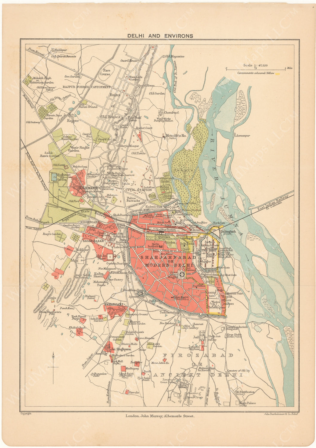 Delhi, India 1905 – WardMaps LLC